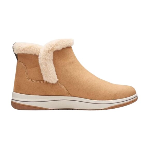 Clarks | Shoes | Clarks Womens Breeze Fur Ankle Boot Tan | Poshmark